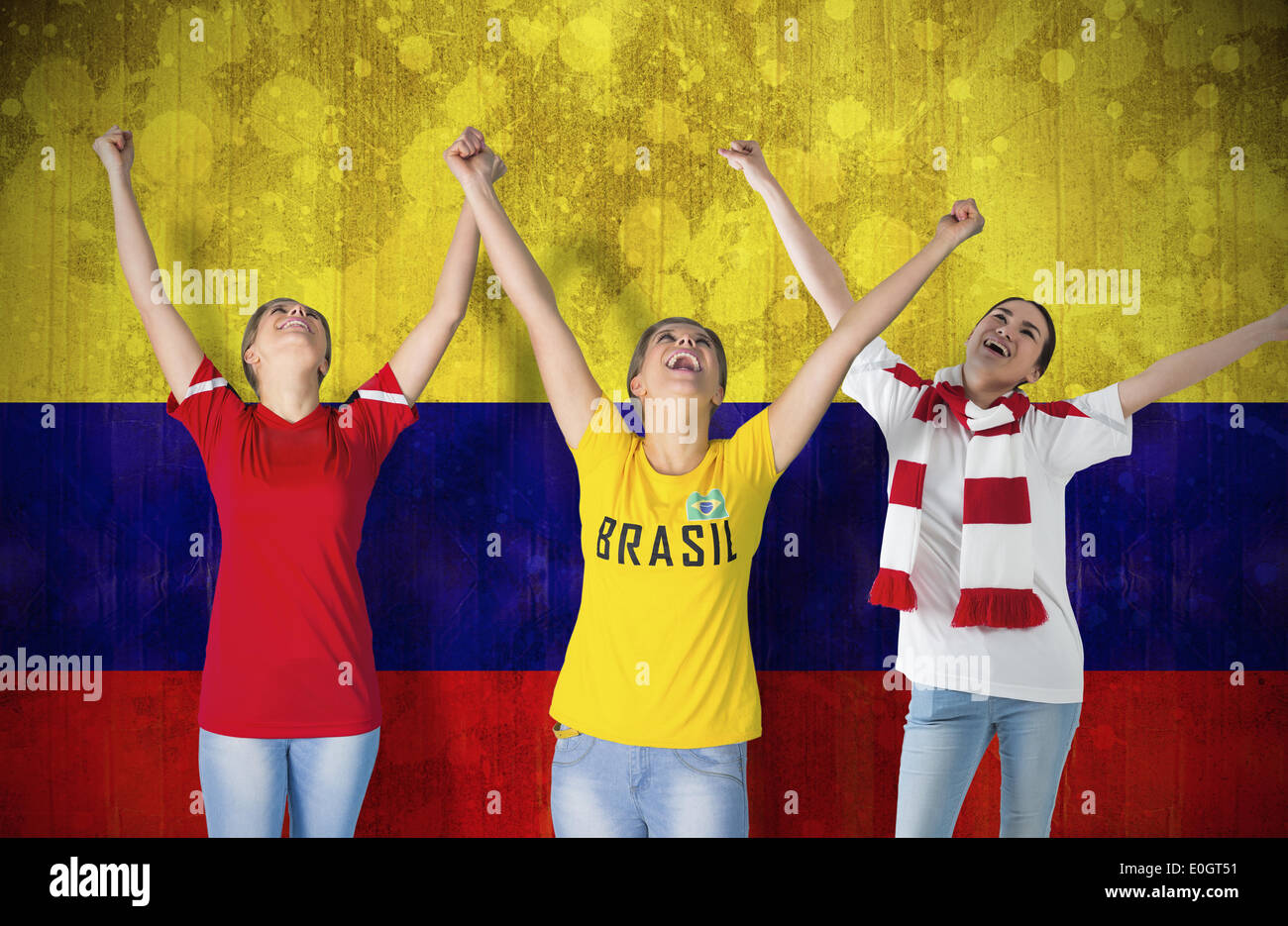 Various football fans Stock Photo - Alamy