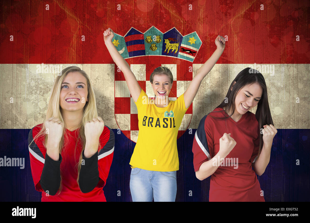 Various football fans Stock Photo - Alamy