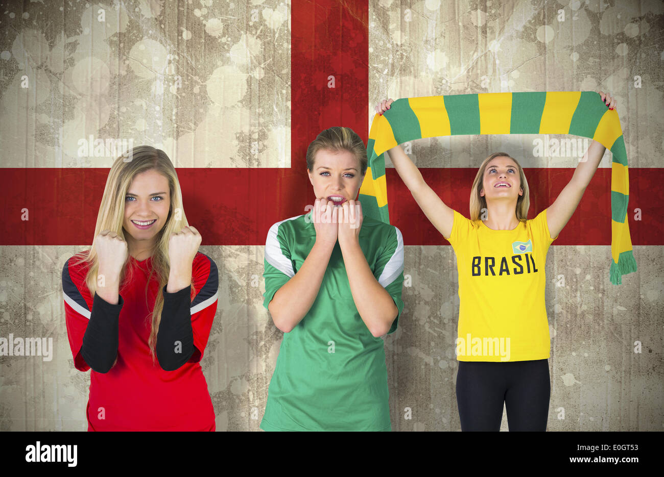 Various football fans Stock Photo - Alamy