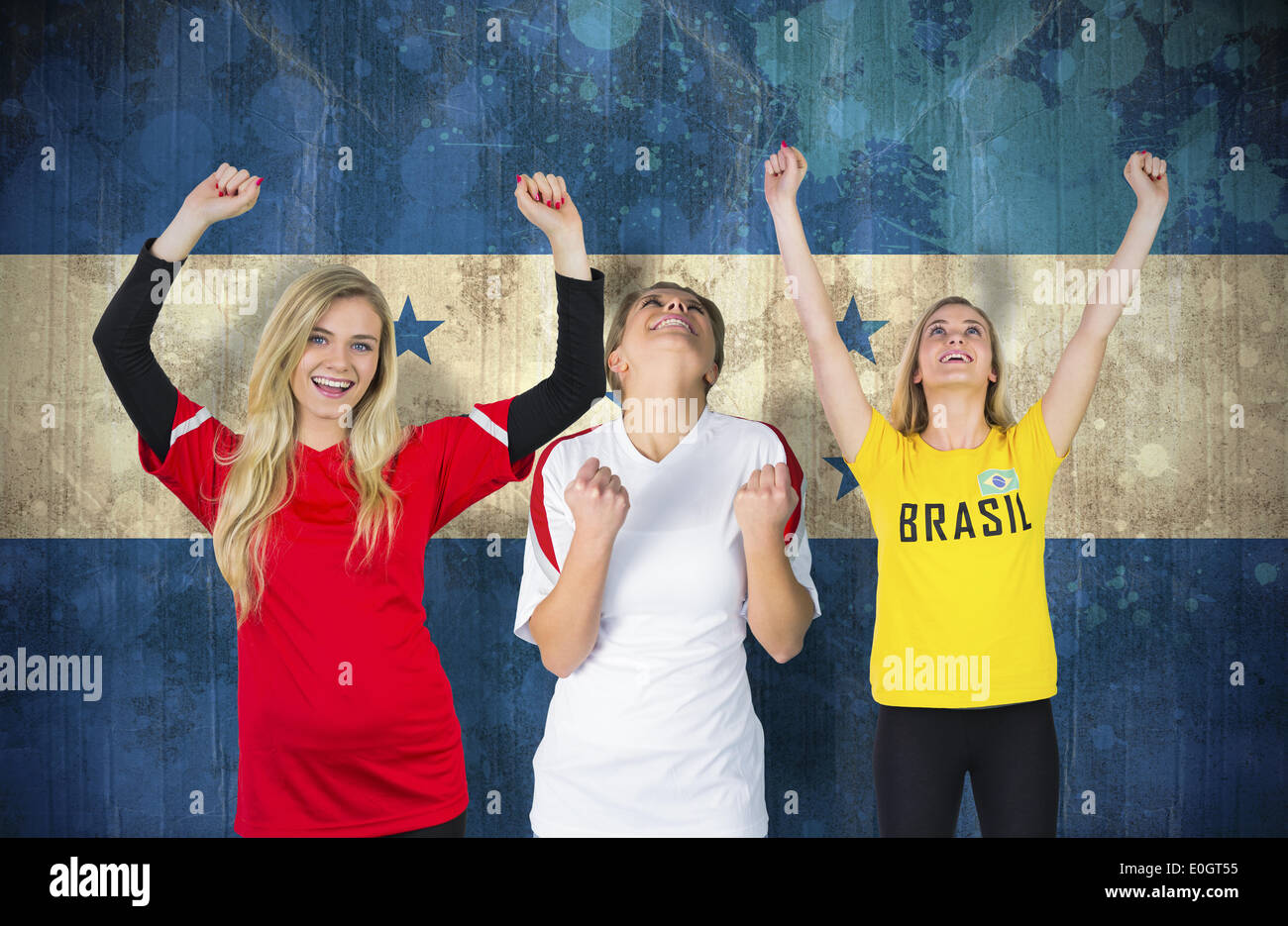 Various football fans Stock Photo - Alamy