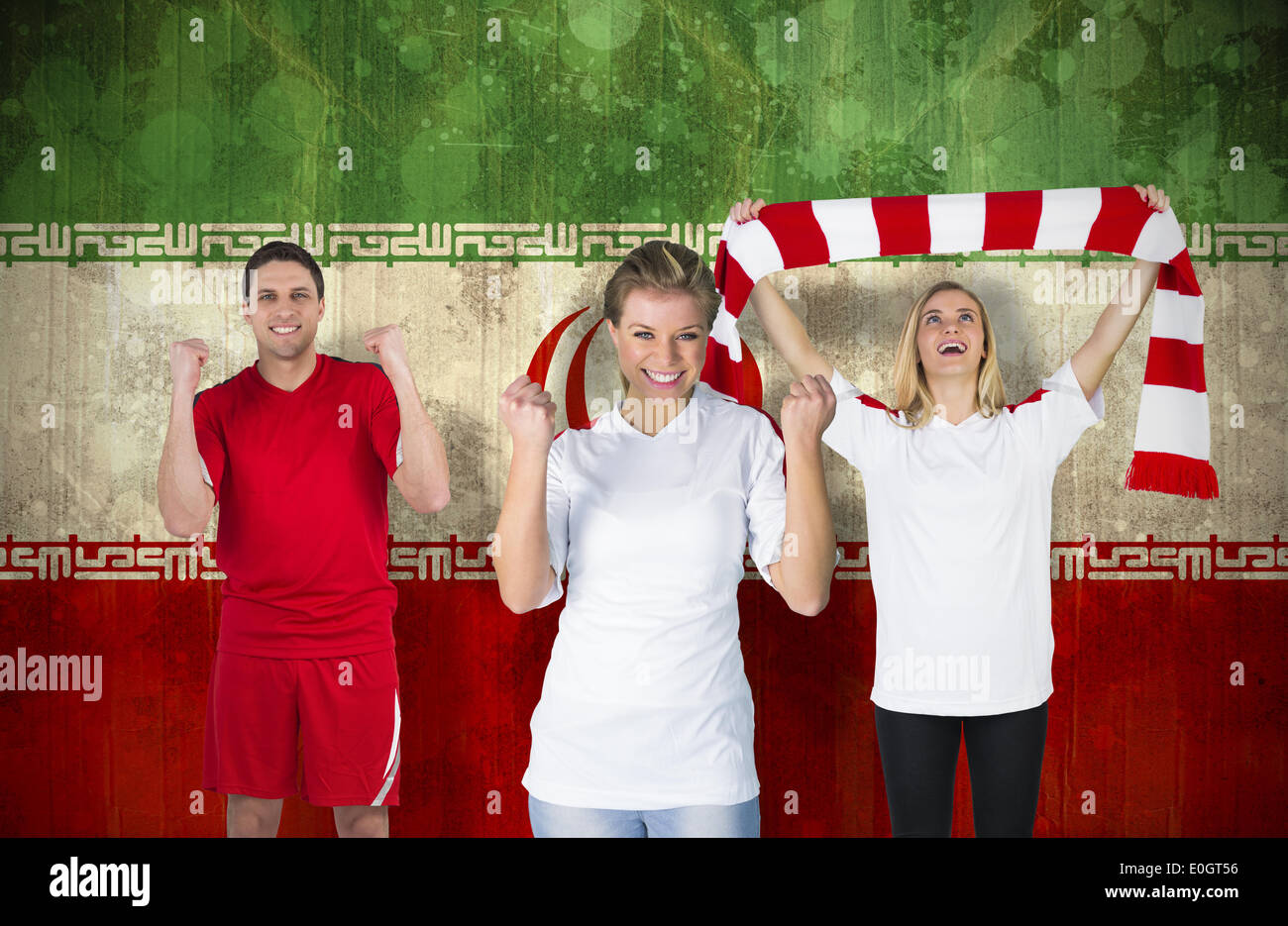 Various football fans Stock Photo - Alamy