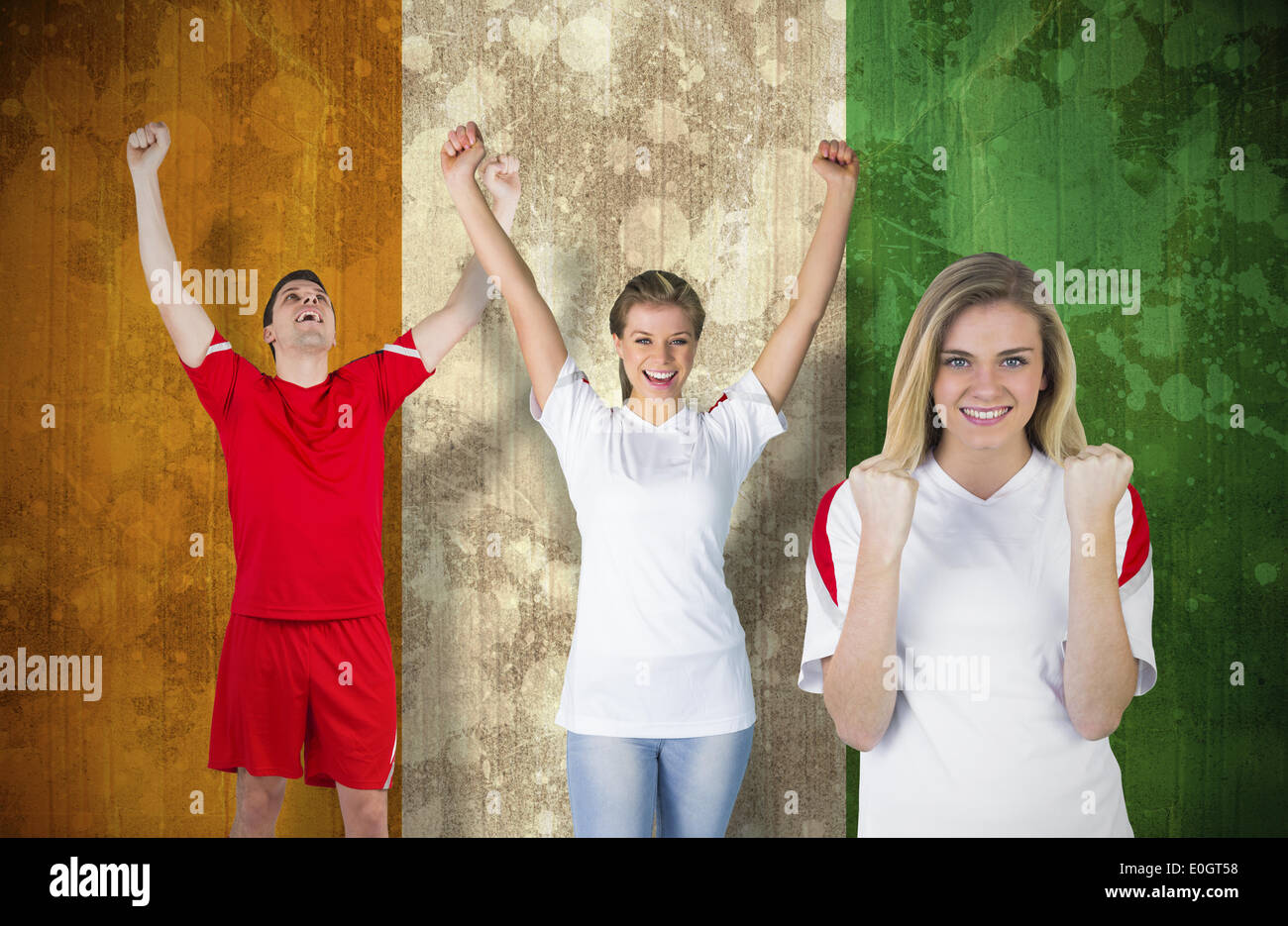 Various football fans Stock Photo - Alamy