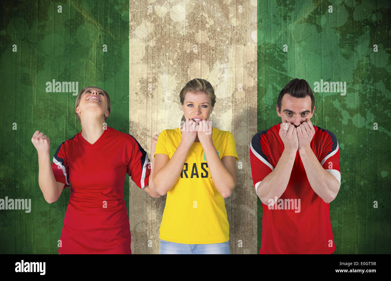 Various football fans Stock Photo - Alamy