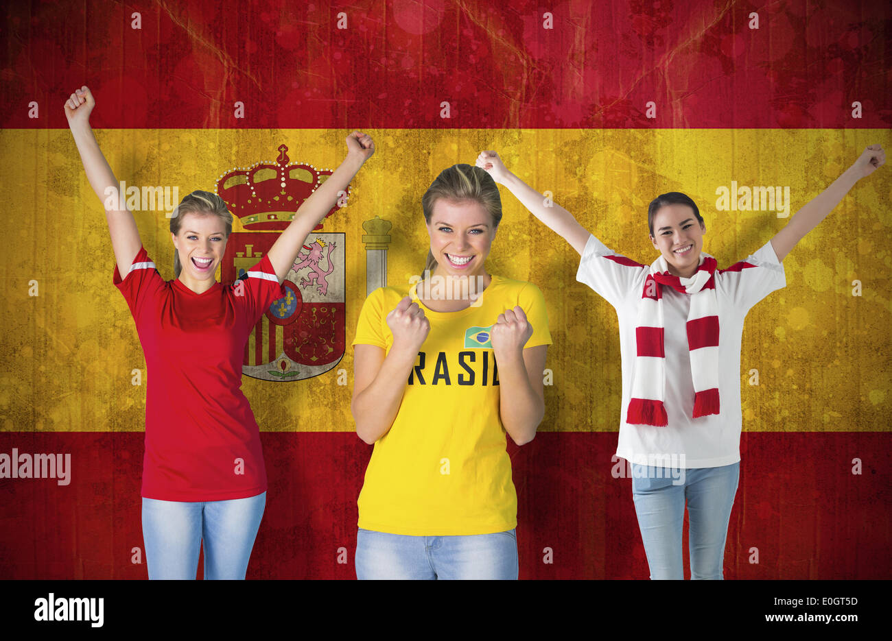 Various football fans Stock Photo - Alamy