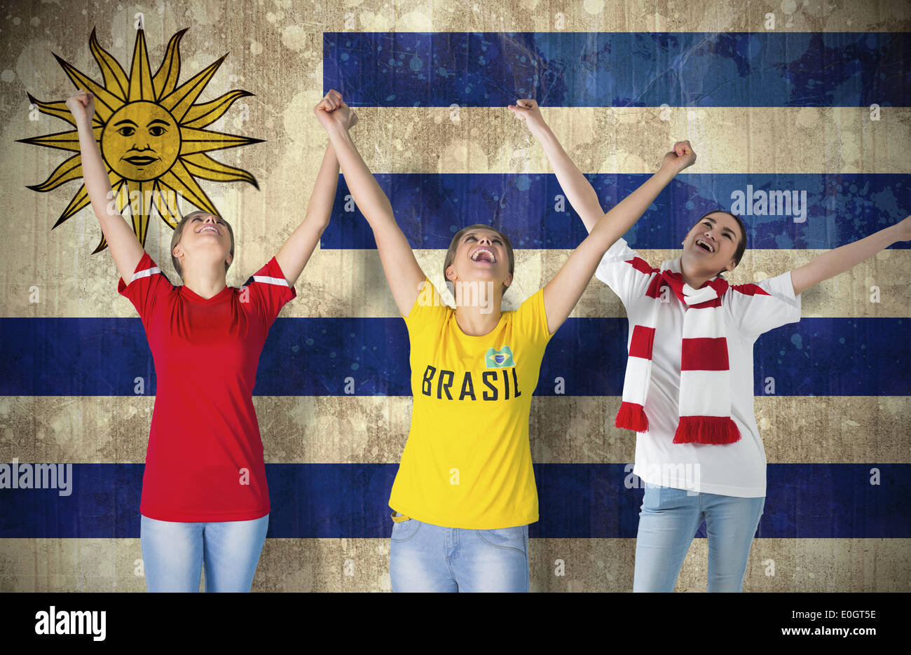 Various football fans Stock Photo - Alamy