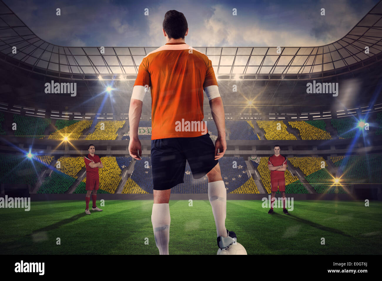 Football And Facing The Ball High Resolution Stock Photography and ...