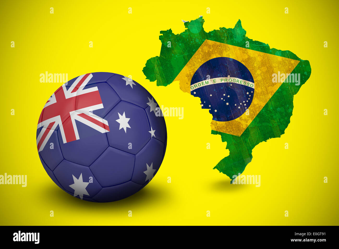 Football in australia colours Stock Photo - Alamy
