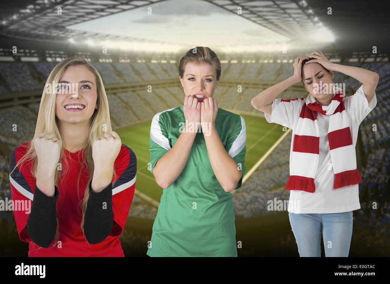 Various football fans Stock Photo - Alamy