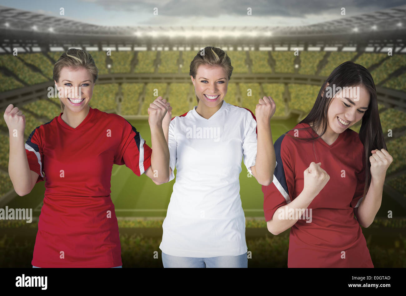 Various football fans Stock Photo - Alamy