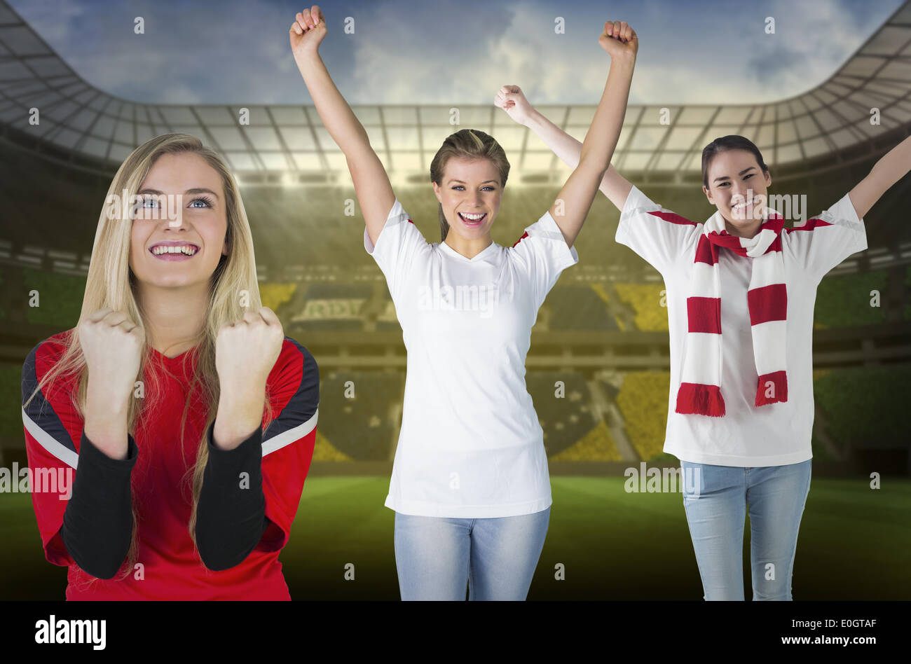 Various football fans Stock Photo - Alamy