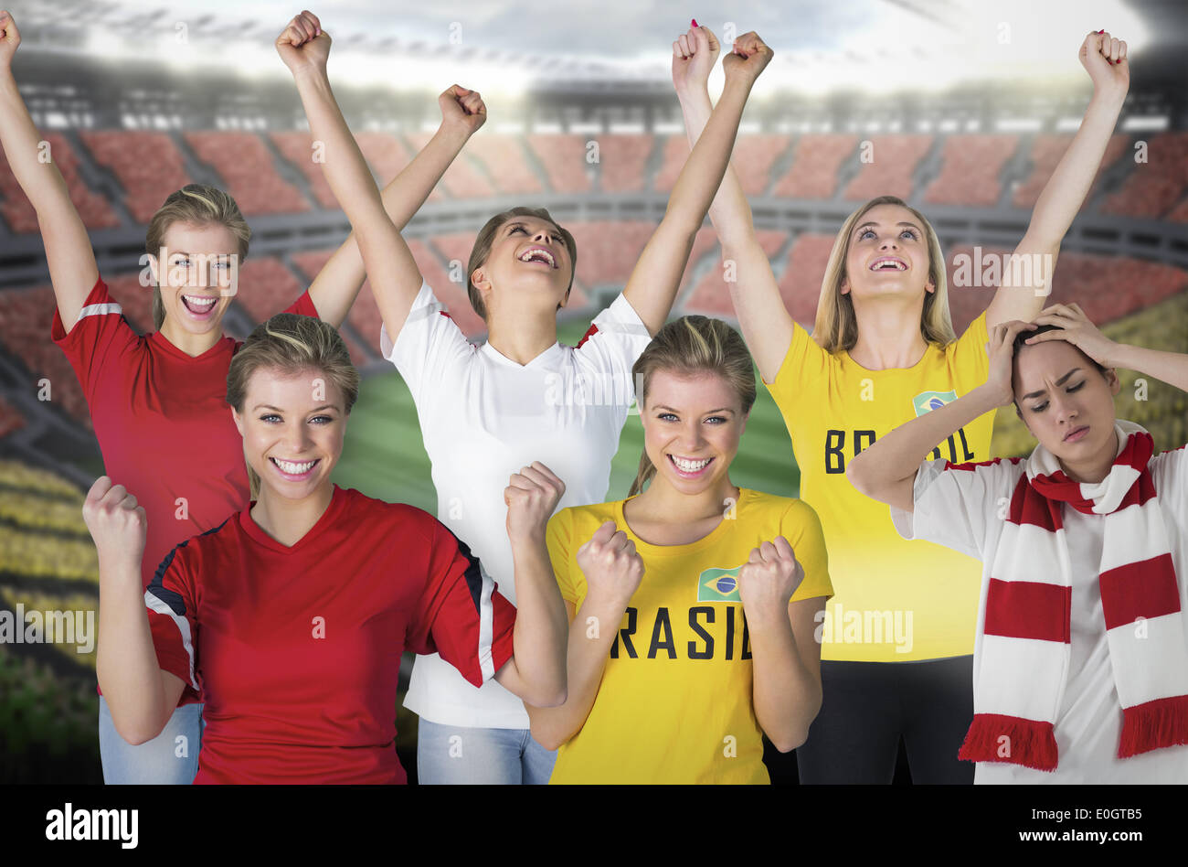 Various football fans Stock Photo - Alamy