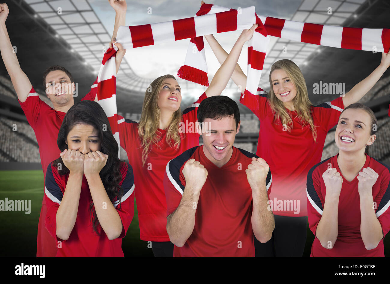 Various football fans Stock Photo - Alamy