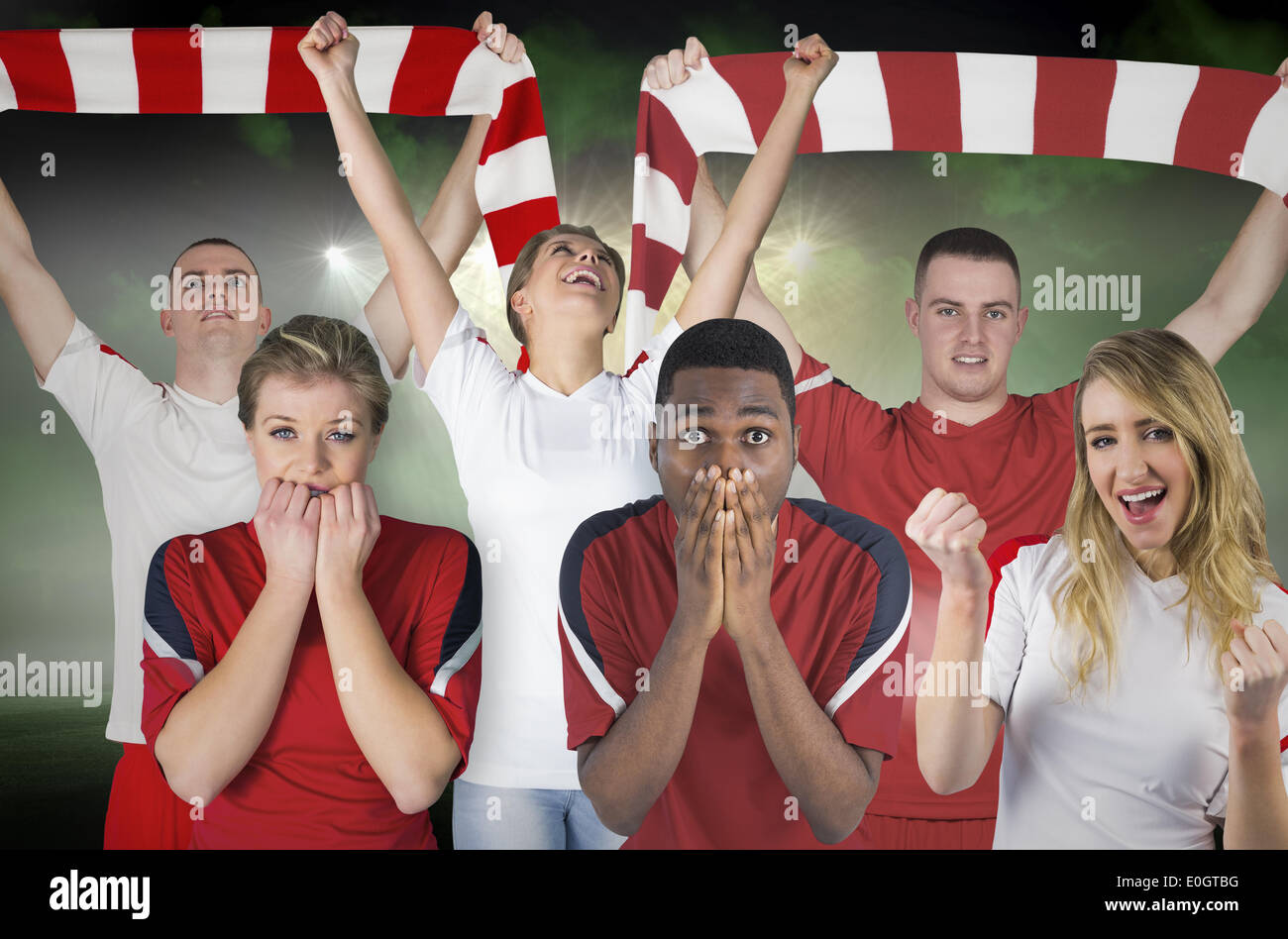 Various football fans Stock Photo - Alamy