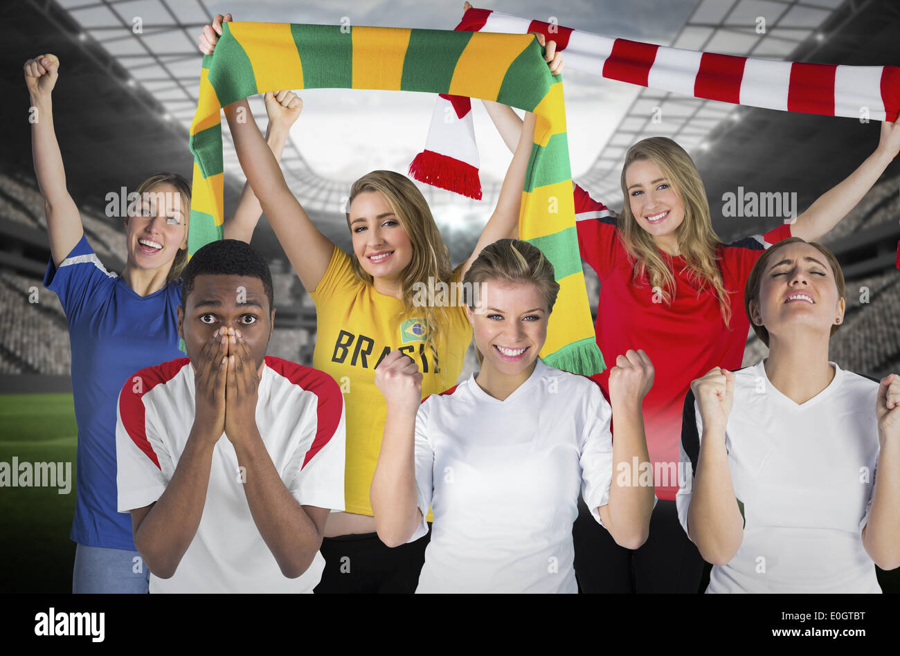 Various football fans Stock Photo - Alamy