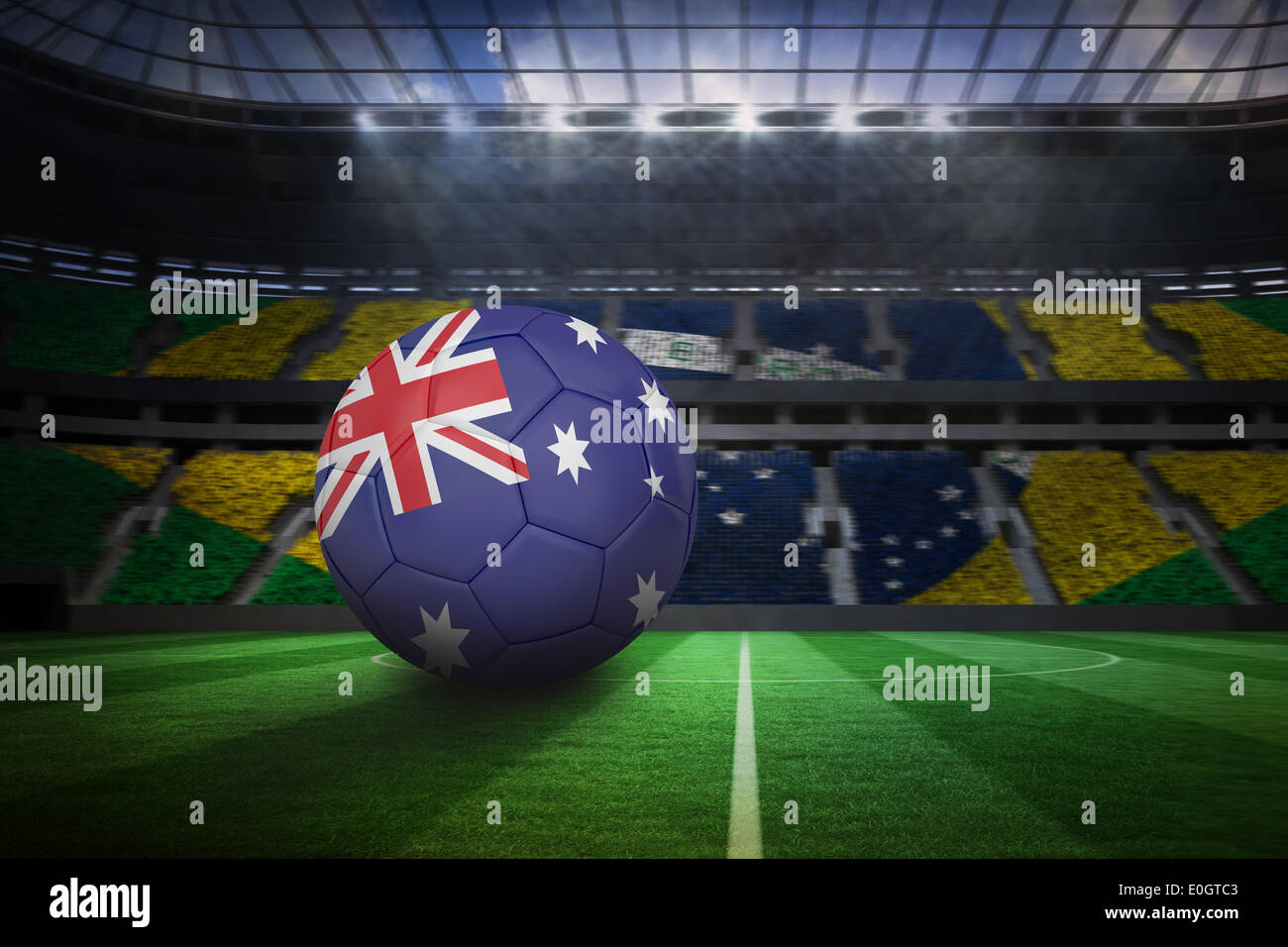 Football in australia colours Stock Photo - Alamy
