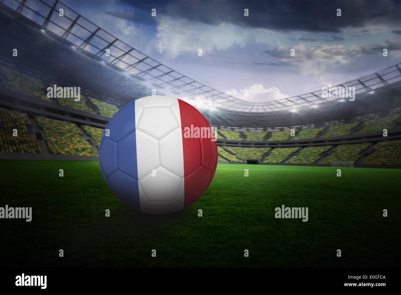 Football in france colours Stock Photo - Alamy