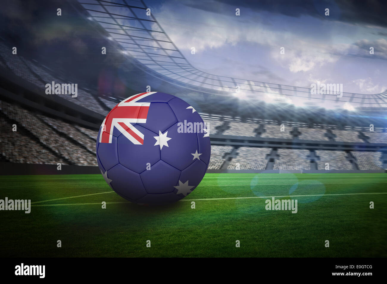 Football in australia colours Stock Photo - Alamy