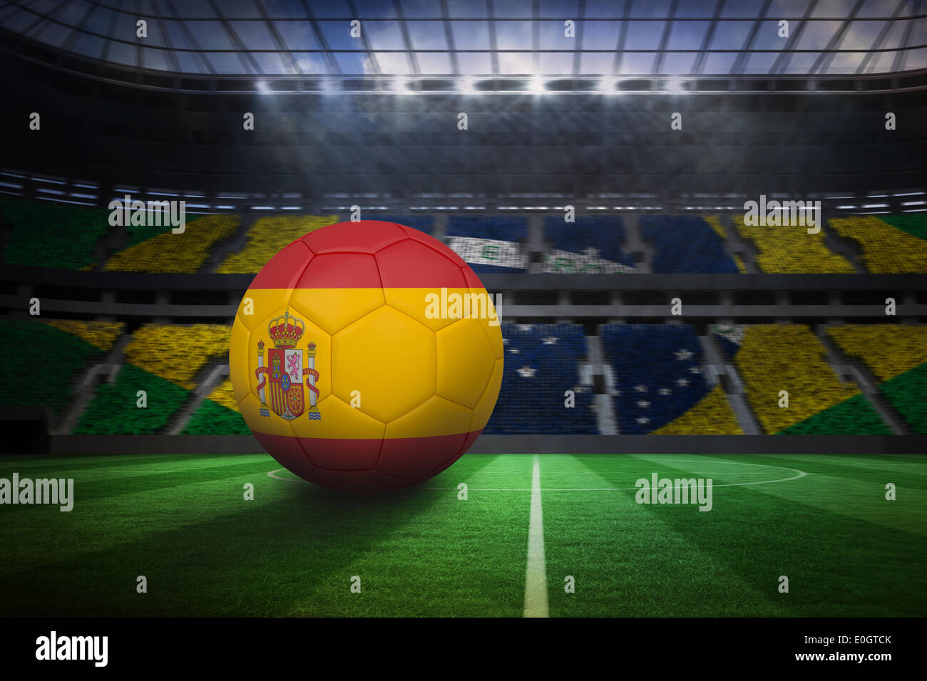 Football in spain colours Stock Photo - Alamy