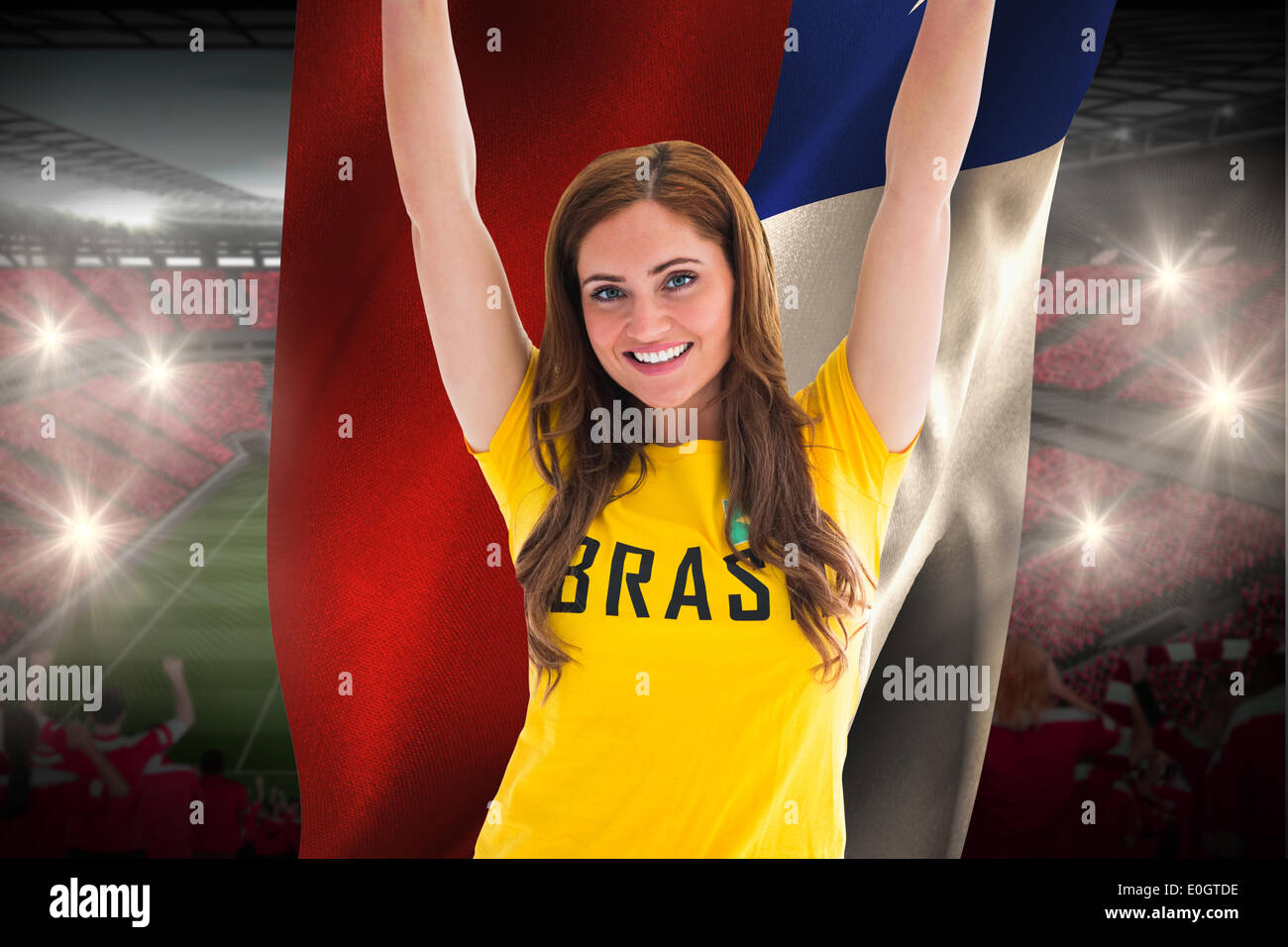 Pretty football fan in brasil hi-res stock photography and images - Alamy