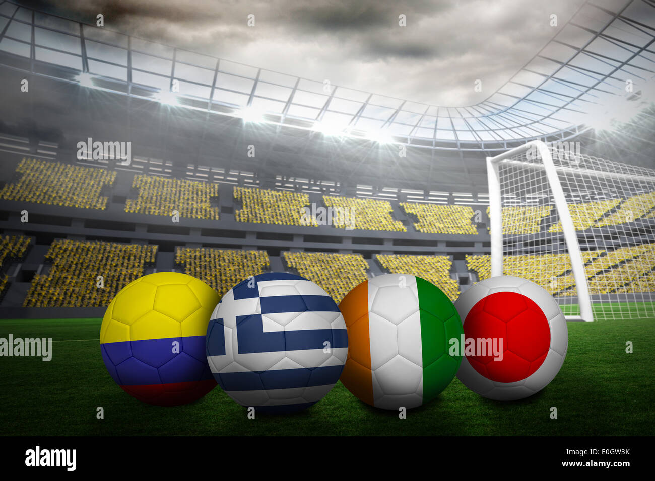 Group c world cup footballs Stock Photo - Alamy