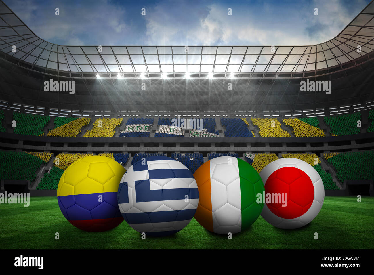 Group c world cup footballs Stock Photo - Alamy