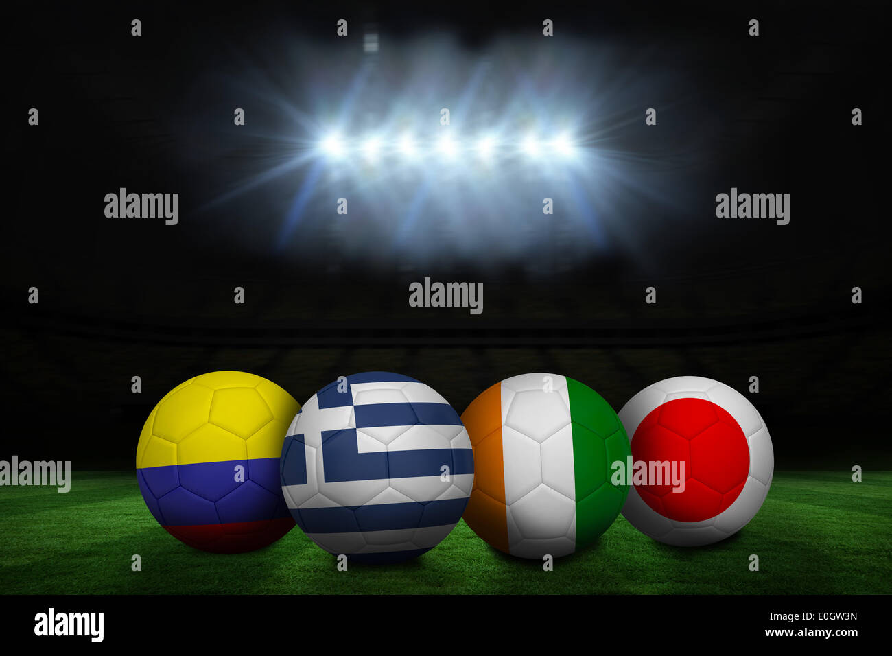 Group c world cup footballs Stock Photo - Alamy
