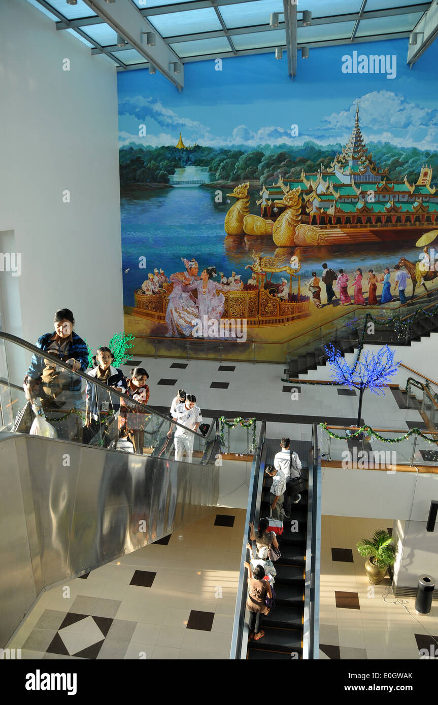 In the international airport, Yangon, Myanmar, Burma, Asia Stock Photo ...