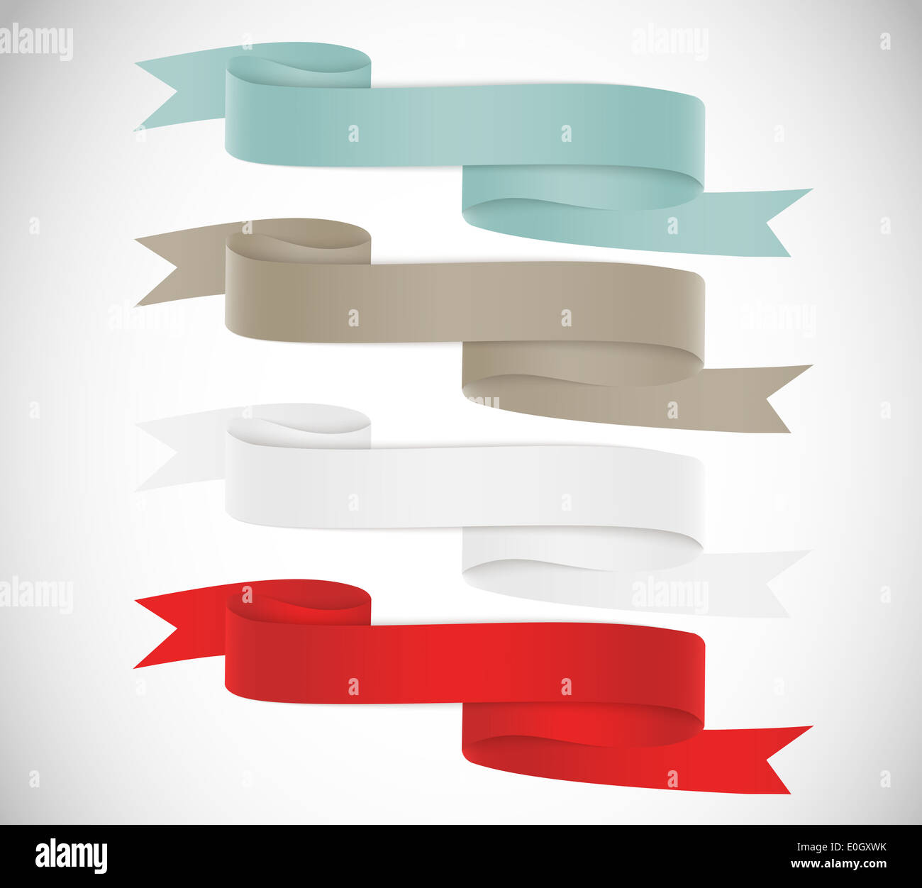 Set of ribbons Stock Photo - Alamy