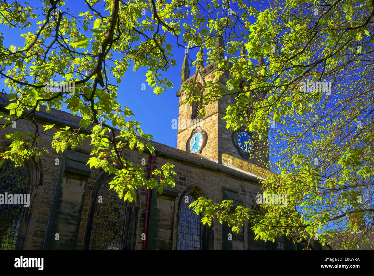 UK, South Yorkshire, Kimberworth, Rotherham, St Thomas Church Stock ...