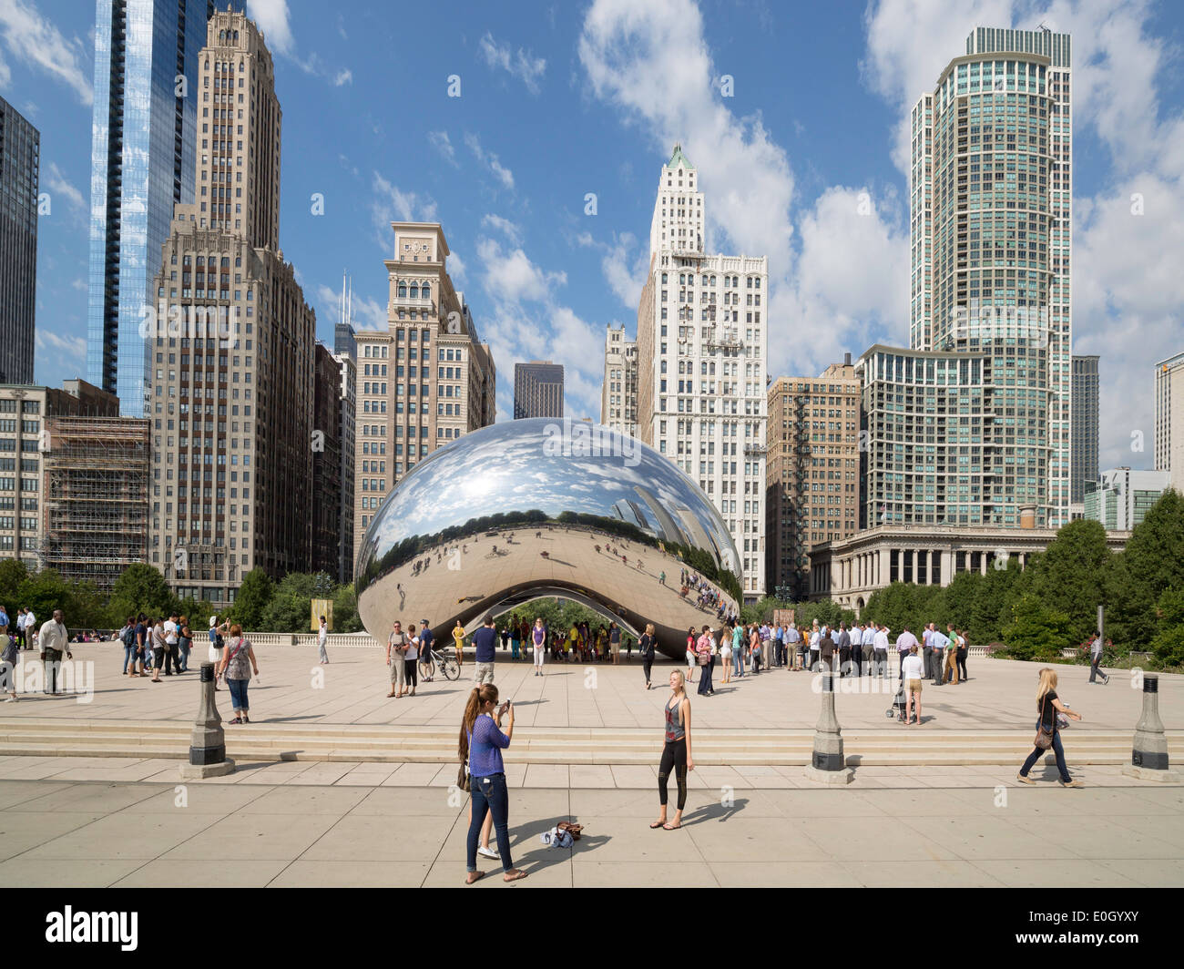 Chicago, Illinois, United States of America, Cloud Gate Sculpture in ...
