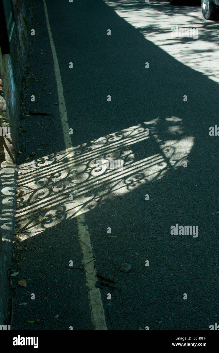 shadow of a gate Stock Photo - Alamy