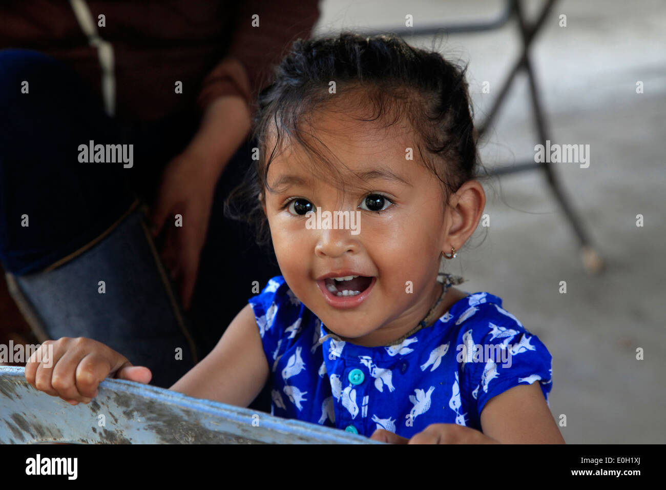 Гnknown little girl in a poor village in Siem Peap , Cambodia Stock ...