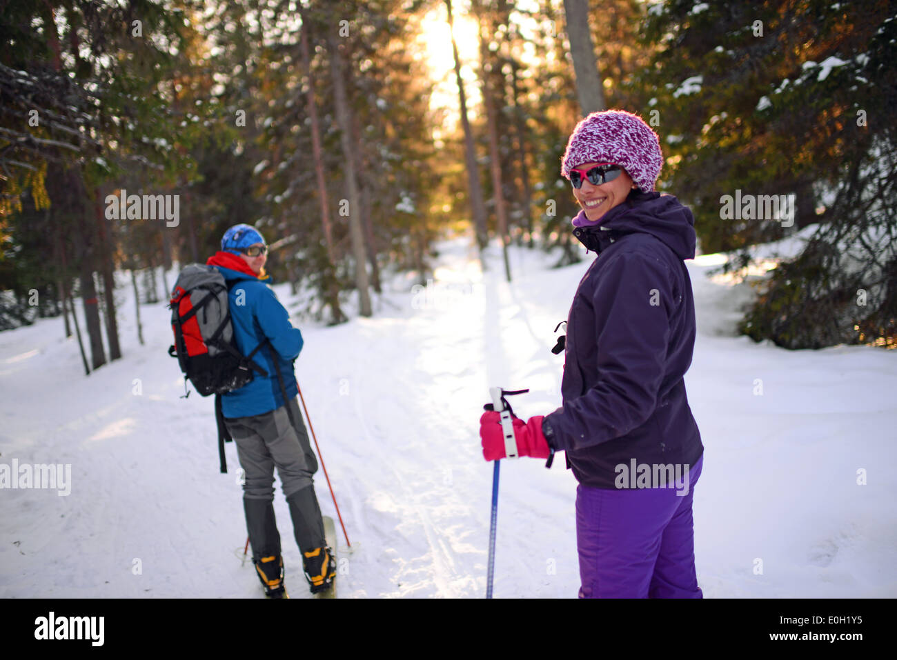 Altai Skiing in Pyhä ski resort, Lapland, Finland Stock Photo - Alamy