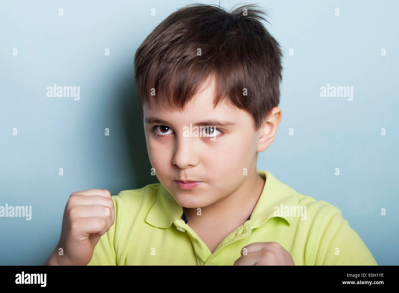 Little angry boxer Stock Photo - Alamy