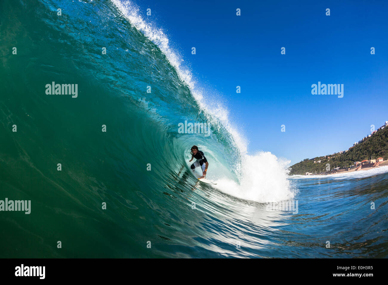 Surfing surfer tube rides hi-res stock photography and images - Alamy