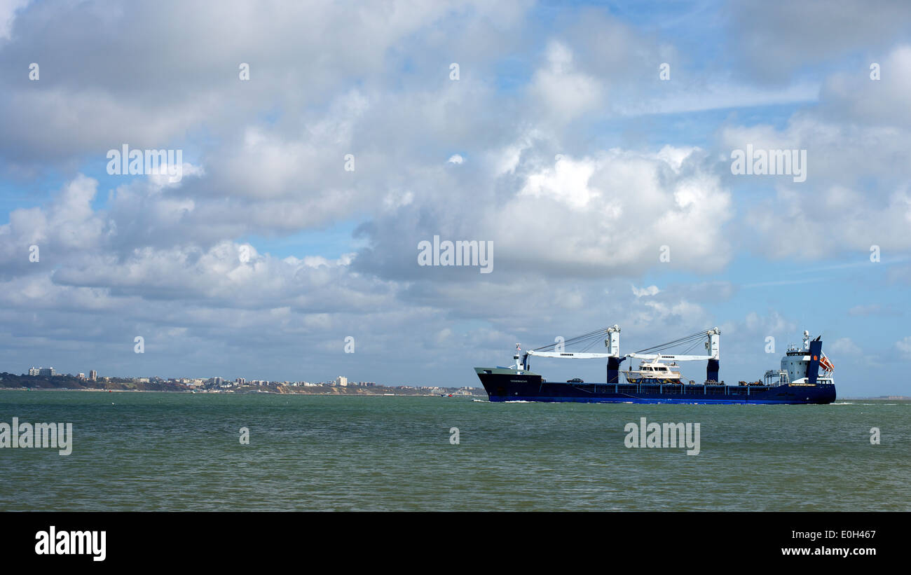The Eendracht Cargo ship built in 2009 passing through into Poole ...