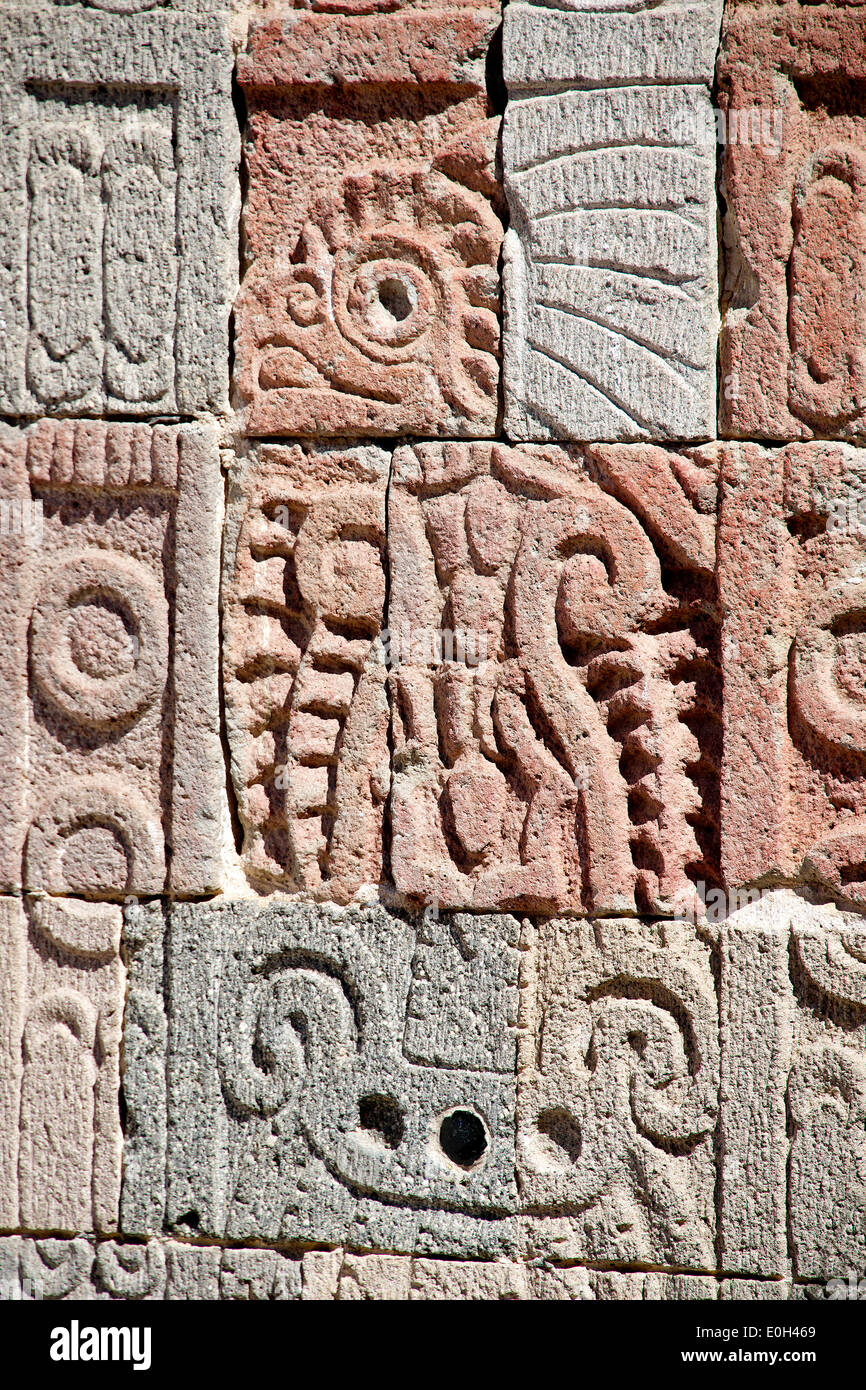 Bird figure Quetzal Butterfly Papaloti Palace Teotihuacan Mexico Stock ...