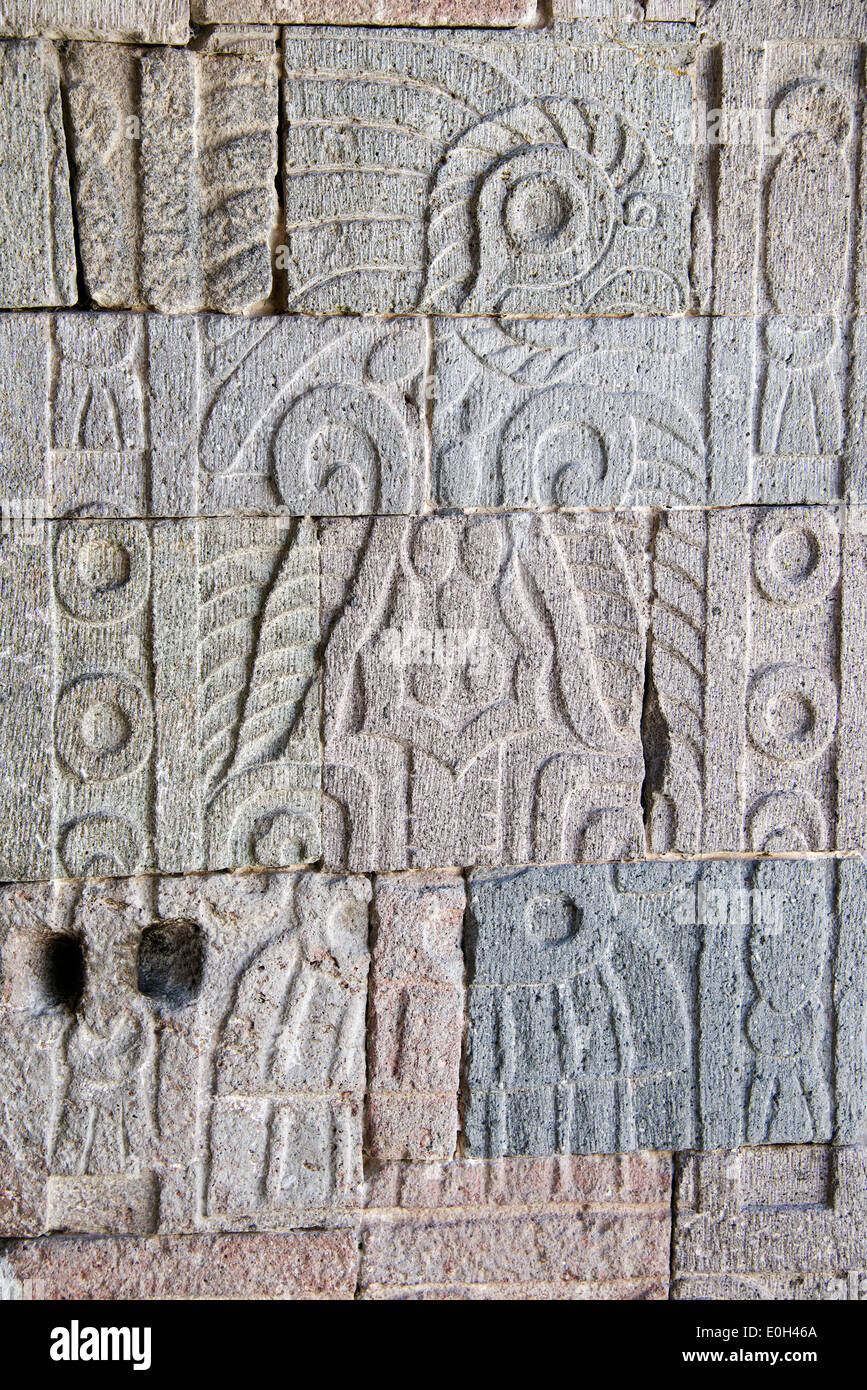 Bird figure Quetzal Butterfly Papaloti Palace Teotihuacan Mexico Stock ...