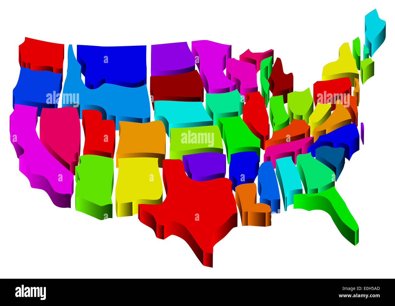 united states map Stock Photo - Alamy