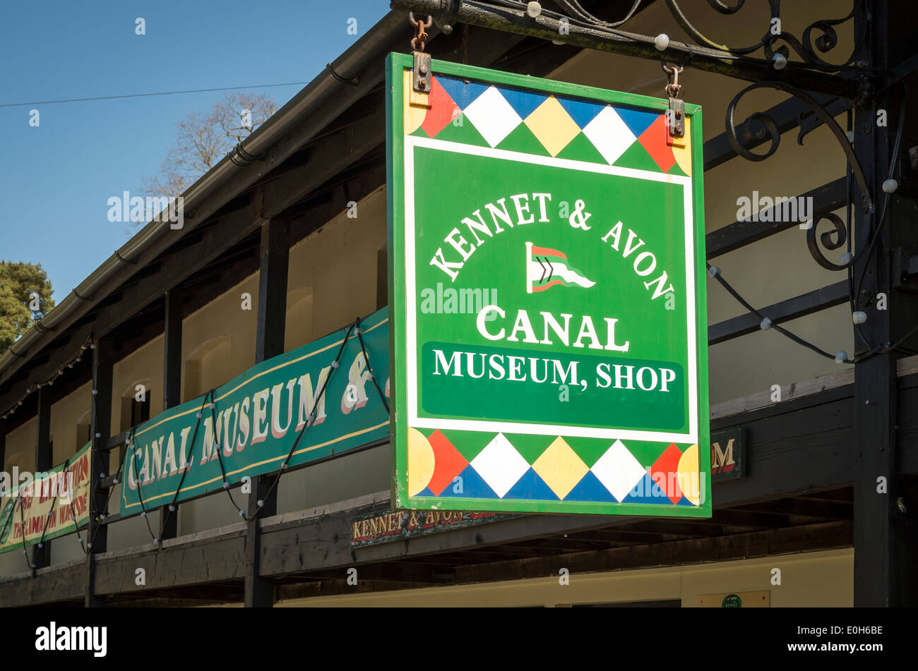 Canal museum sign in Devizes UK Stock Photo - Alamy