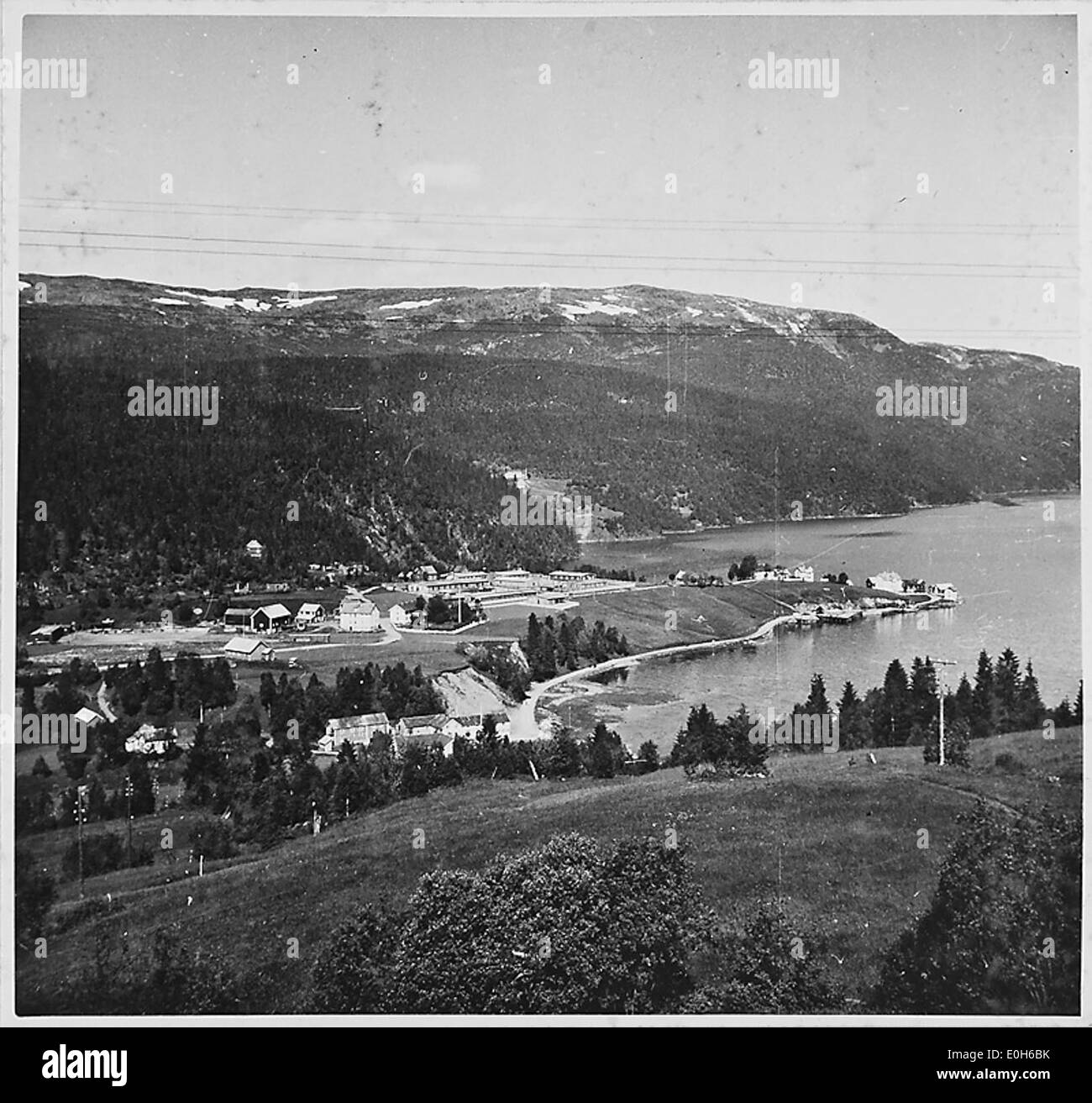 An image from World War II depicting the situation in Elsfjord, Norway ...