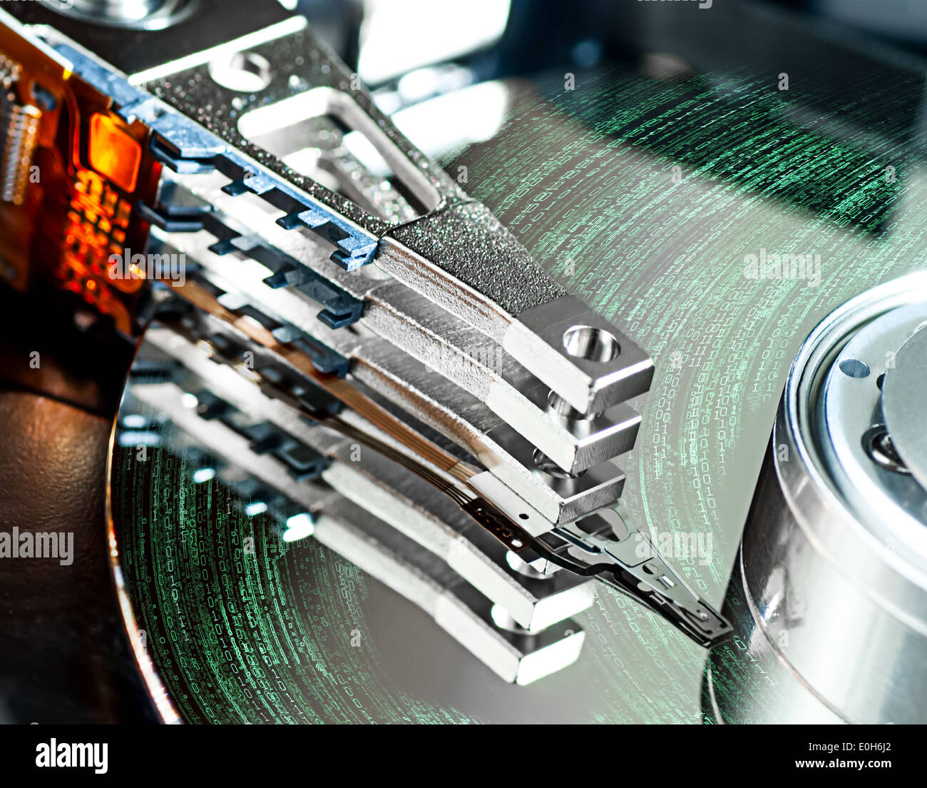 Hard disk drive detail Stock Photo - Alamy