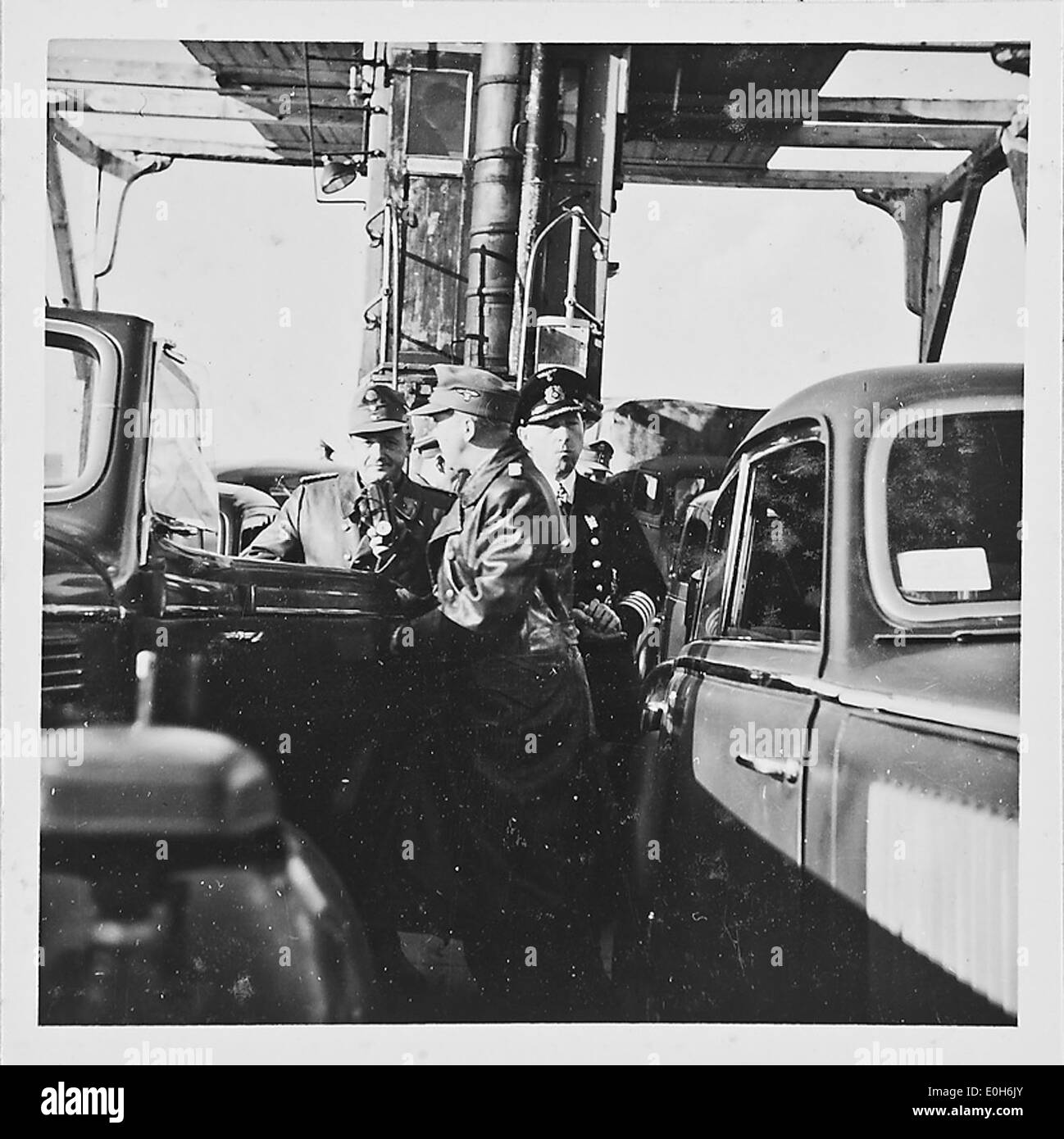 This photograph, taken during World War II, shows the crossing between ...