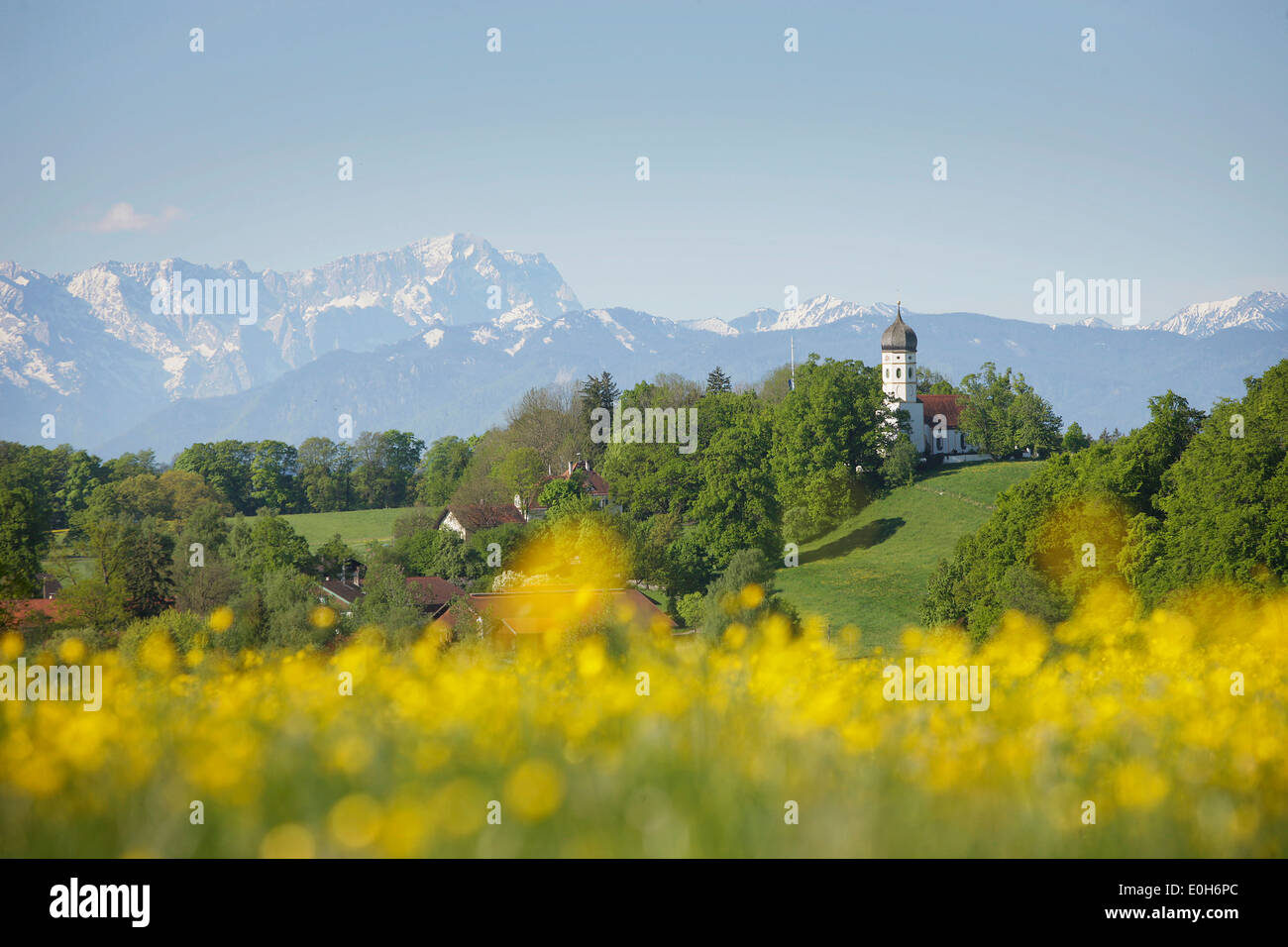 Saint-Jean-Baptiste Church, Holzhausen, Munsing, Bavaria, Germany Stock ...