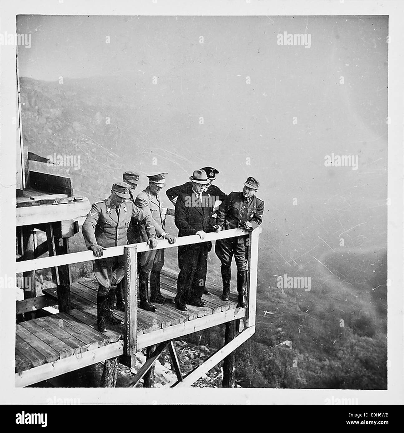 This photograph captures the German occupation during World War II ...