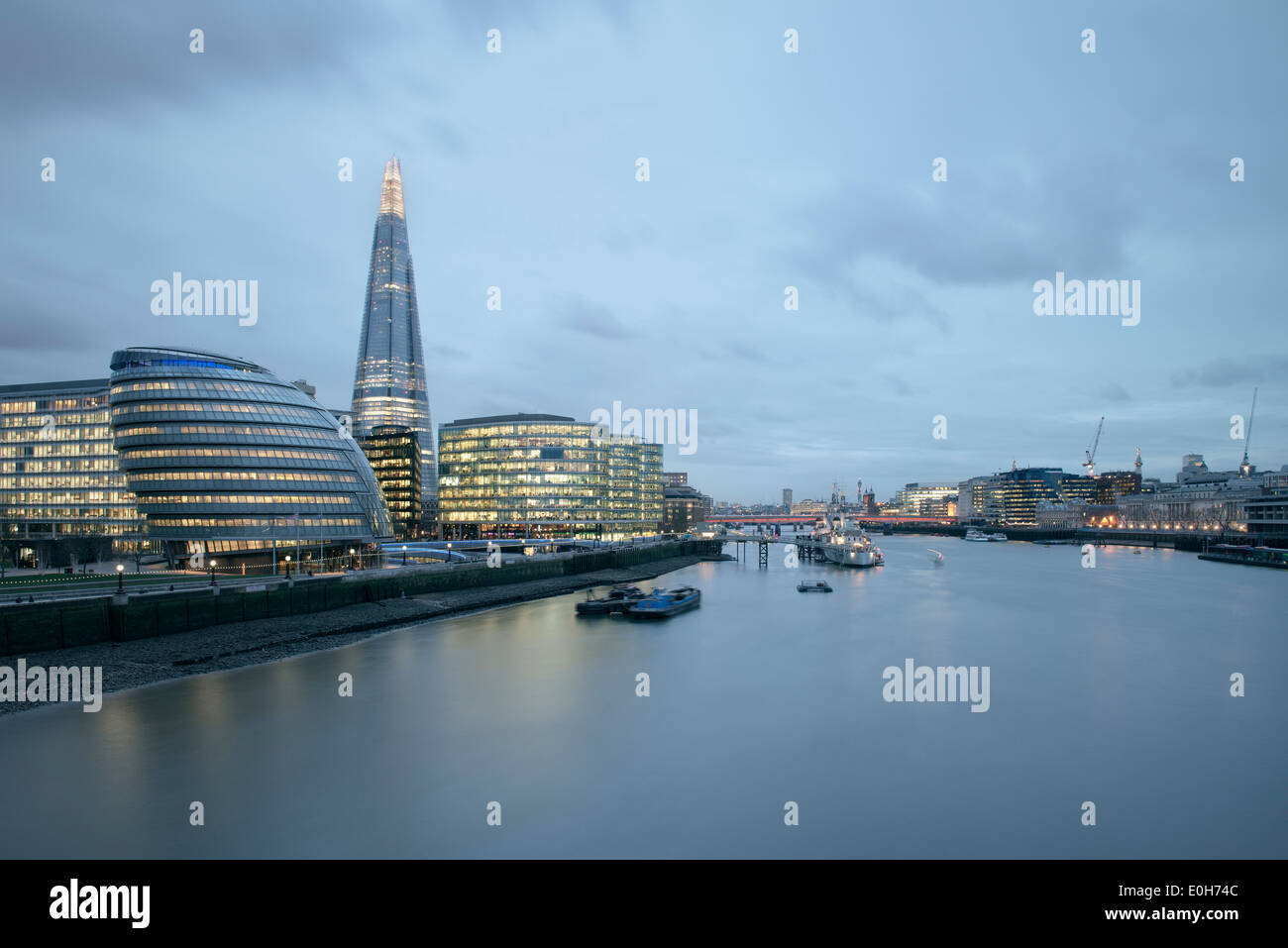 Cityscape thames view across hi-res stock photography and images - Alamy