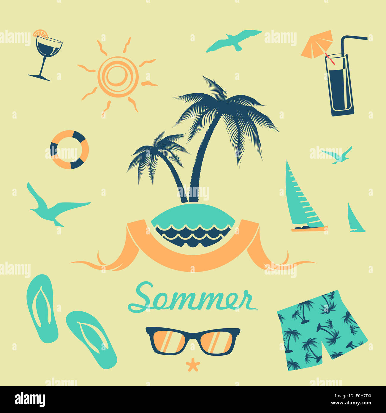 Symbol of holiday Stock Photo - Alamy