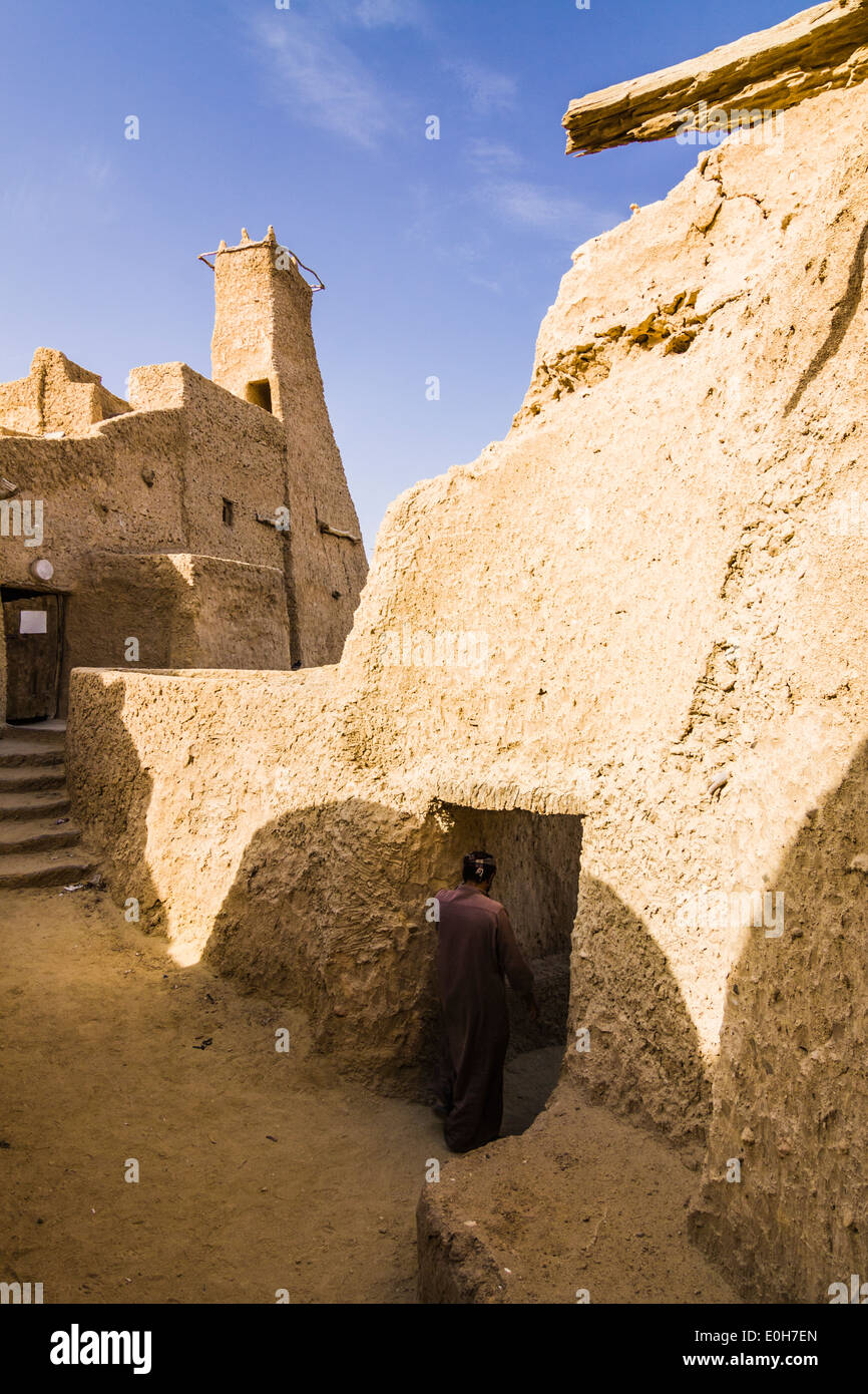 Shali fort mosque. Siwa oasis, Egypt Stock Photo - Alamy