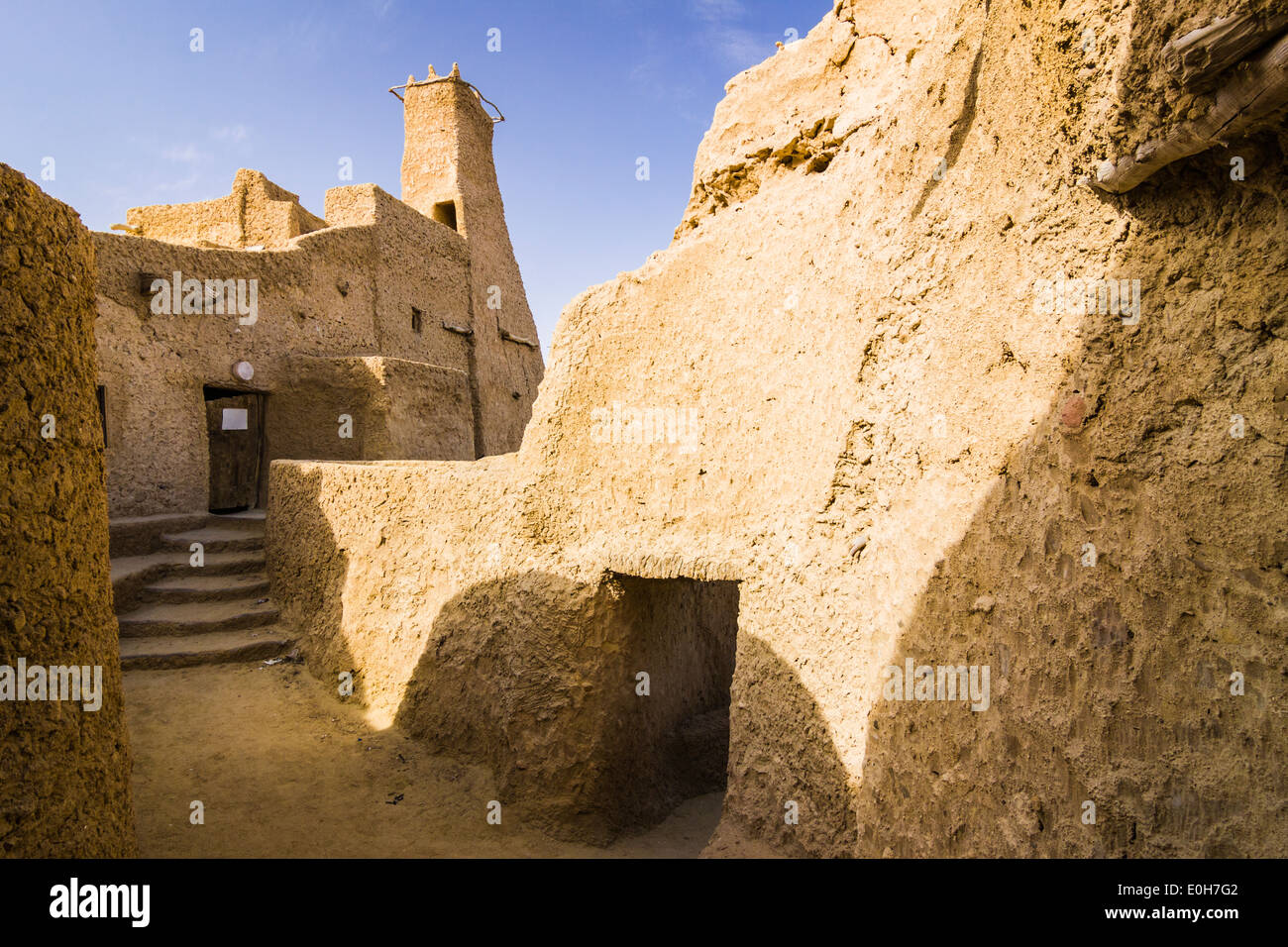 Shali fort mosque. Siwa oasis, Egypt Stock Photo - Alamy