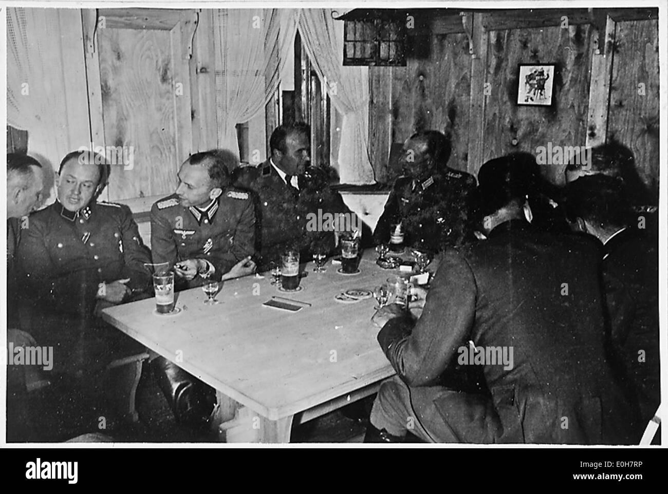 This image captures a scene from the Second World War, showing life ...